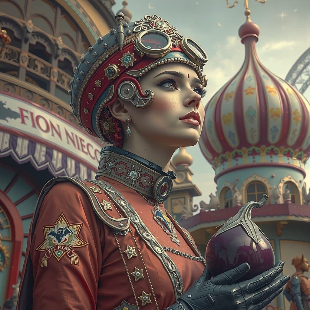 Surreal Cyberpunk Pixie in Starlight, with Soviet ... - AI Art