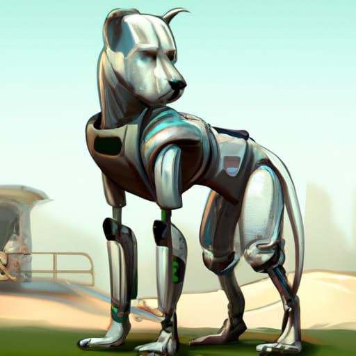 humanoid dog like alien in sci fi suit, digital art, artstation ...