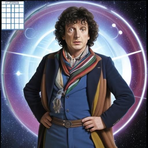 the fourth doctor piloting the TARDIS - AI Generated Artwork ...