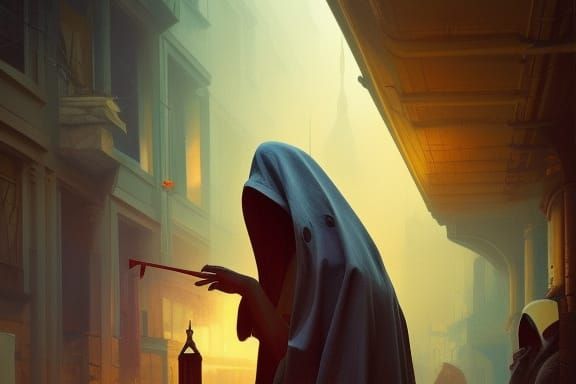 Death lights the way - AI Generated Artwork - NightCafe Creator