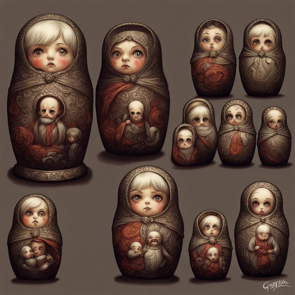 Russian Nesting Doll - AI Generated Artwork - NightCafe Creator