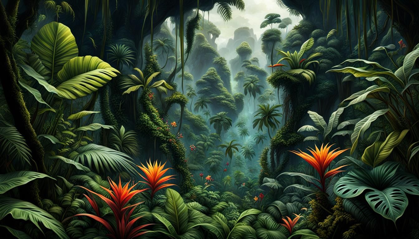Chult Jungle - AI Generated Artwork - NightCafe Creator