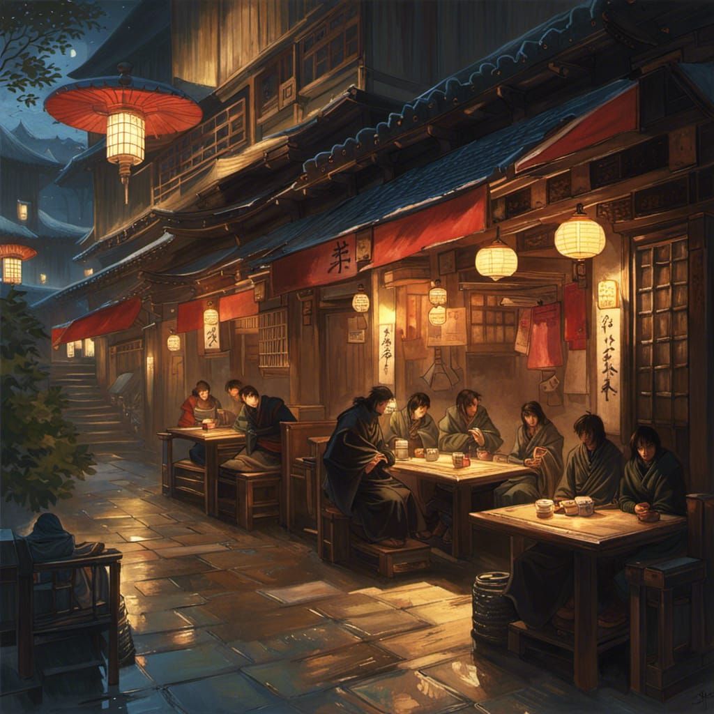 Medieval Japanese Nightcafe - AI Generated Artwork - NightCafe Creator