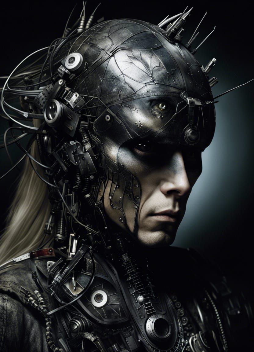 Male portrait The Bionic Man - AI Generated Artwork - NightCafe Creator