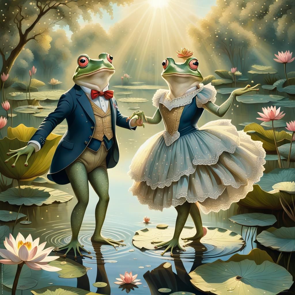 Frog Dance - AI Generated Artwork - NightCafe Creator