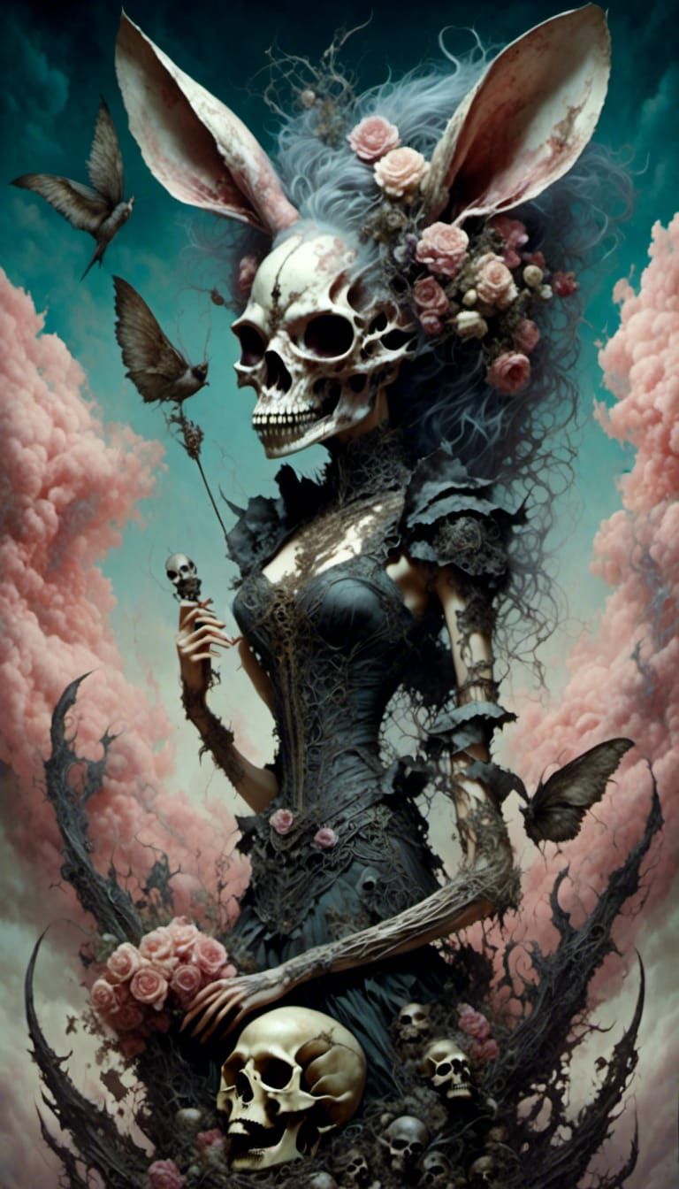 Soft photographic realism : beautiful girl beastly demon devil ...