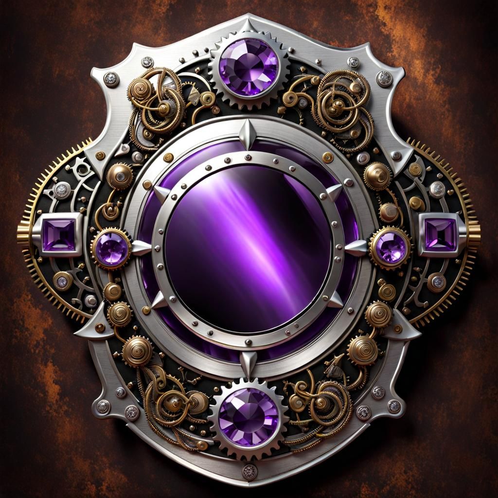 Amethyst Shield - AI Generated Artwork - NightCafe Creator