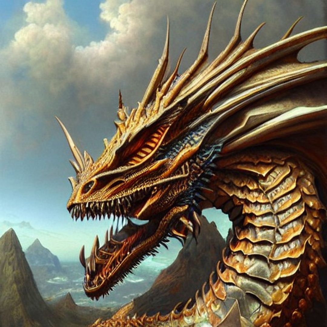 Dragon, Biomechanics , Dichromatism, 8K, Ray Tracing Ambient Occlusion ...