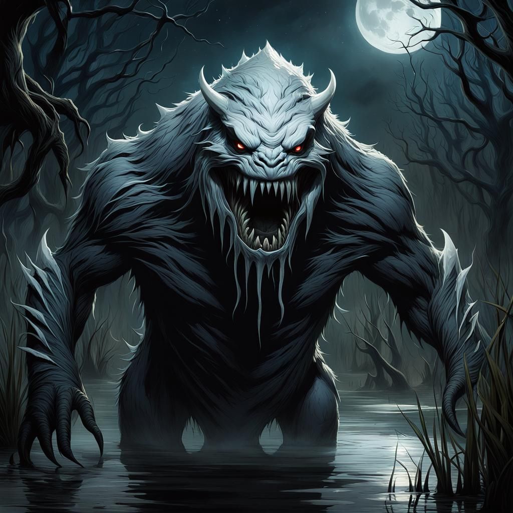 The Bunyip - AI Generated Artwork - NightCafe Creator