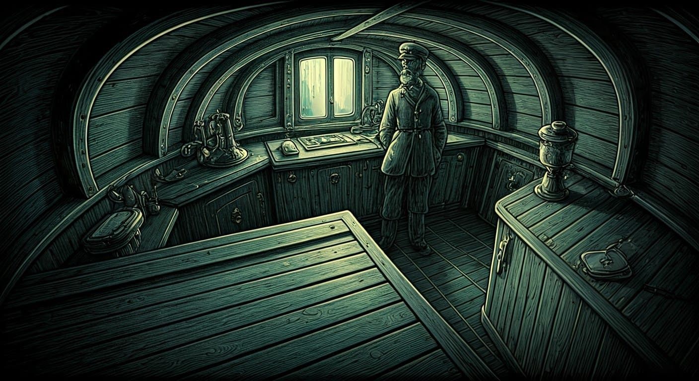 Steampunk Nautilus: Captain Nemo Commands the Gold... - AI Art