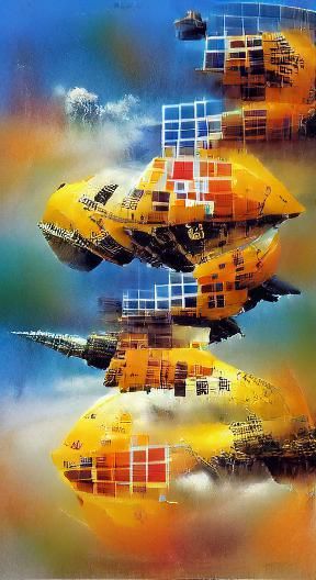 Chronofossils by Chris Foss - AI Generated Artwork - NightCafe Creator