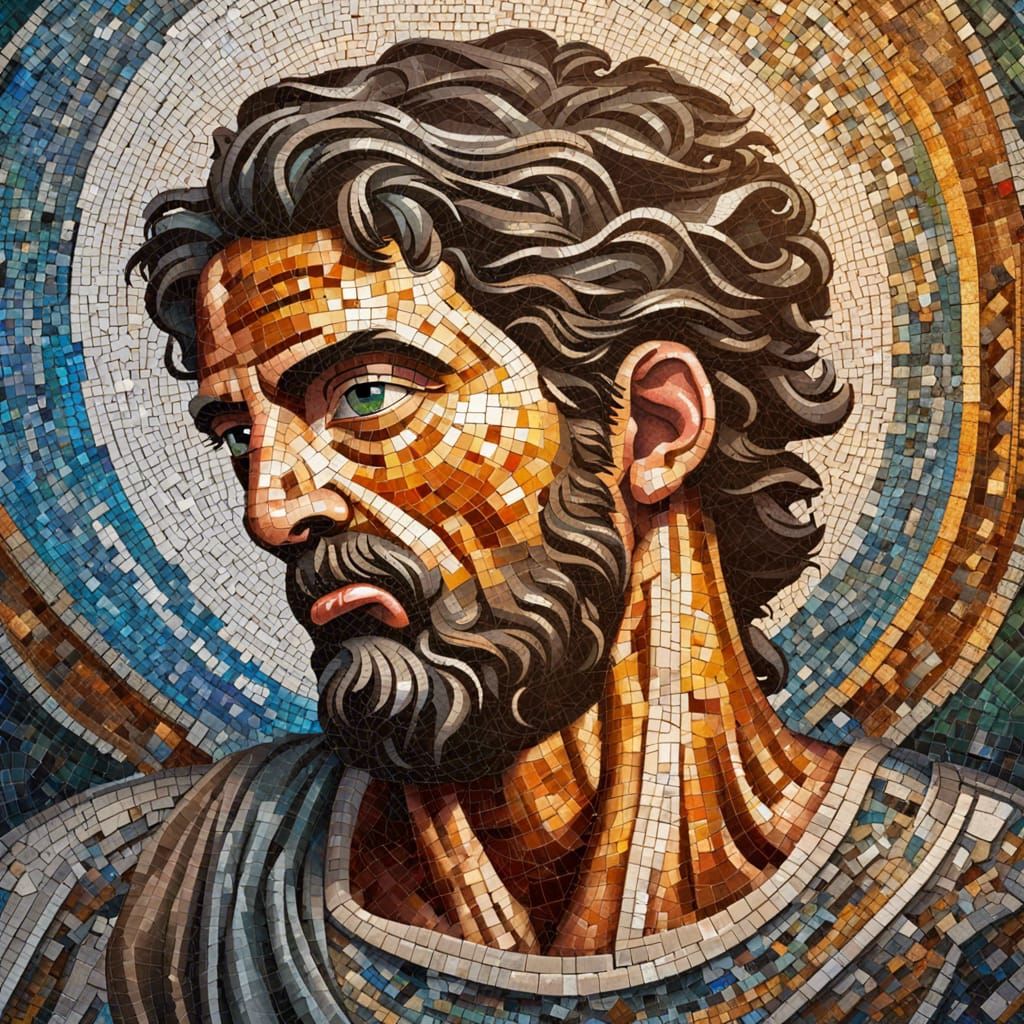 mosaic of Orpheus - AI Generated Artwork - NightCafe Creator