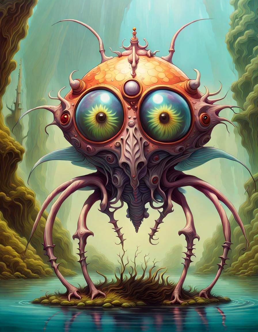 Those eyes, an alien from another world : r/nightcafe