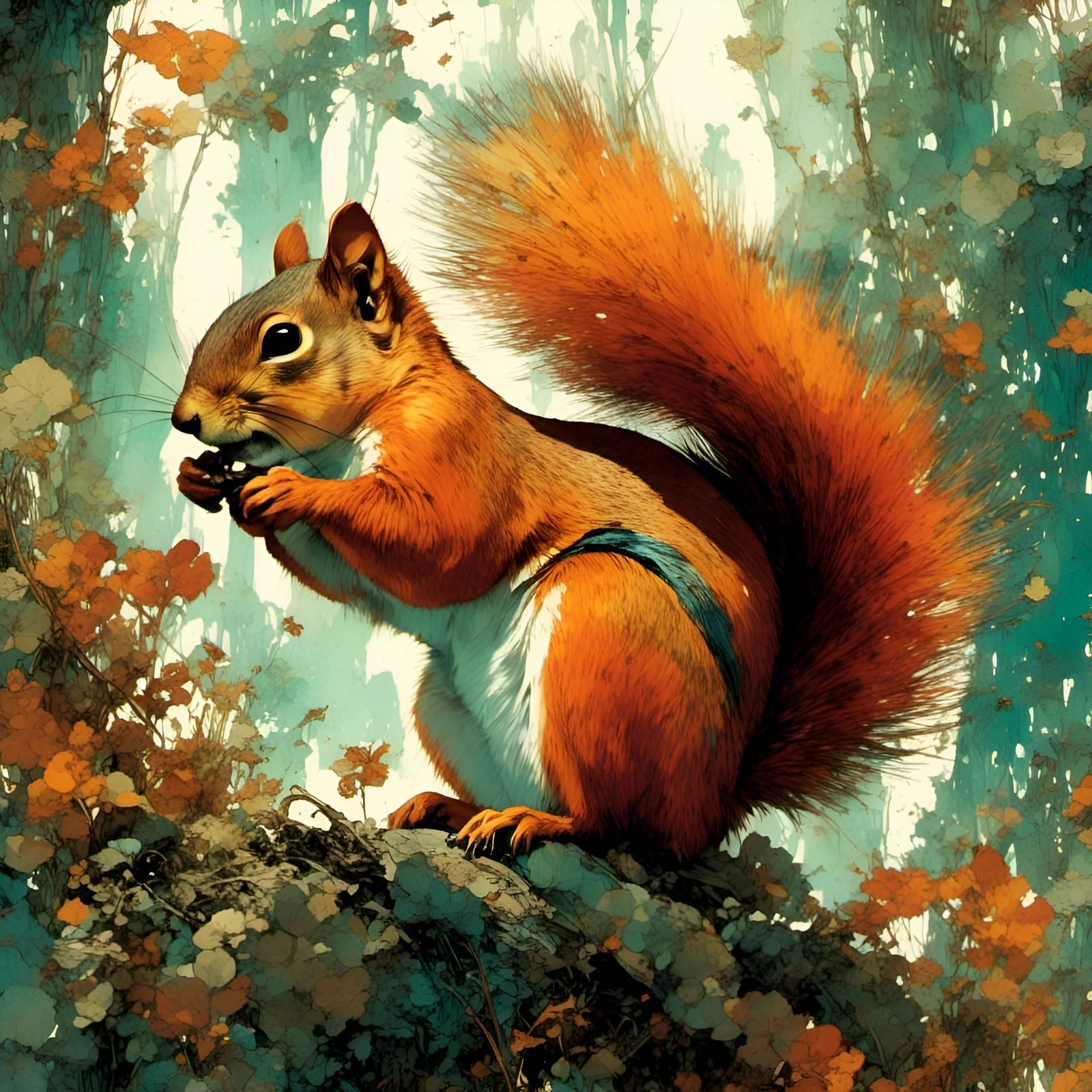 Squirrel - AI Generated Artwork - NightCafe Creator