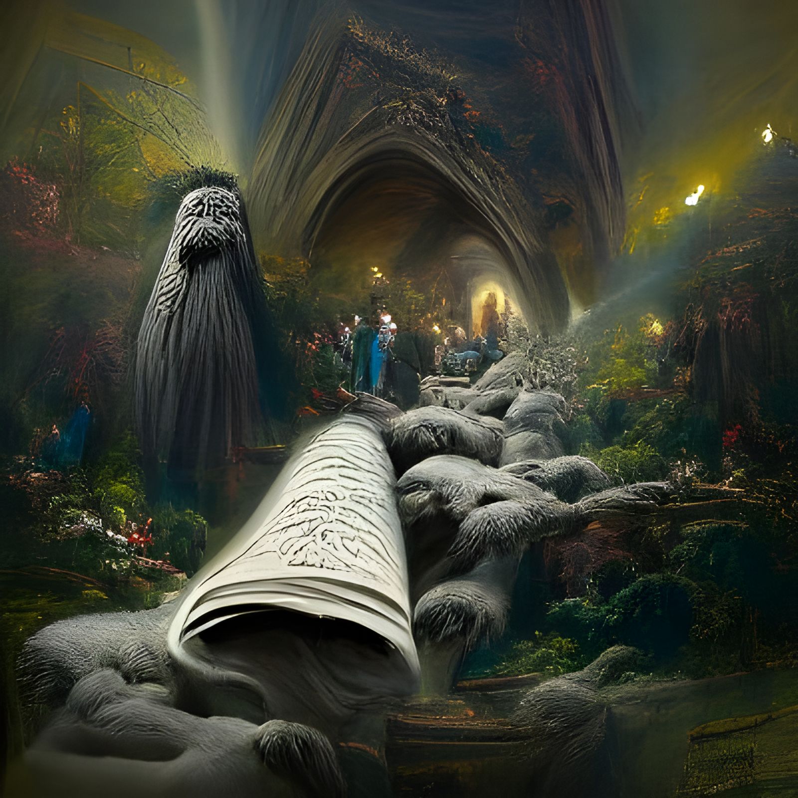 The scrolls of the prophecy - AI Generated Artwork - NightCafe Creator