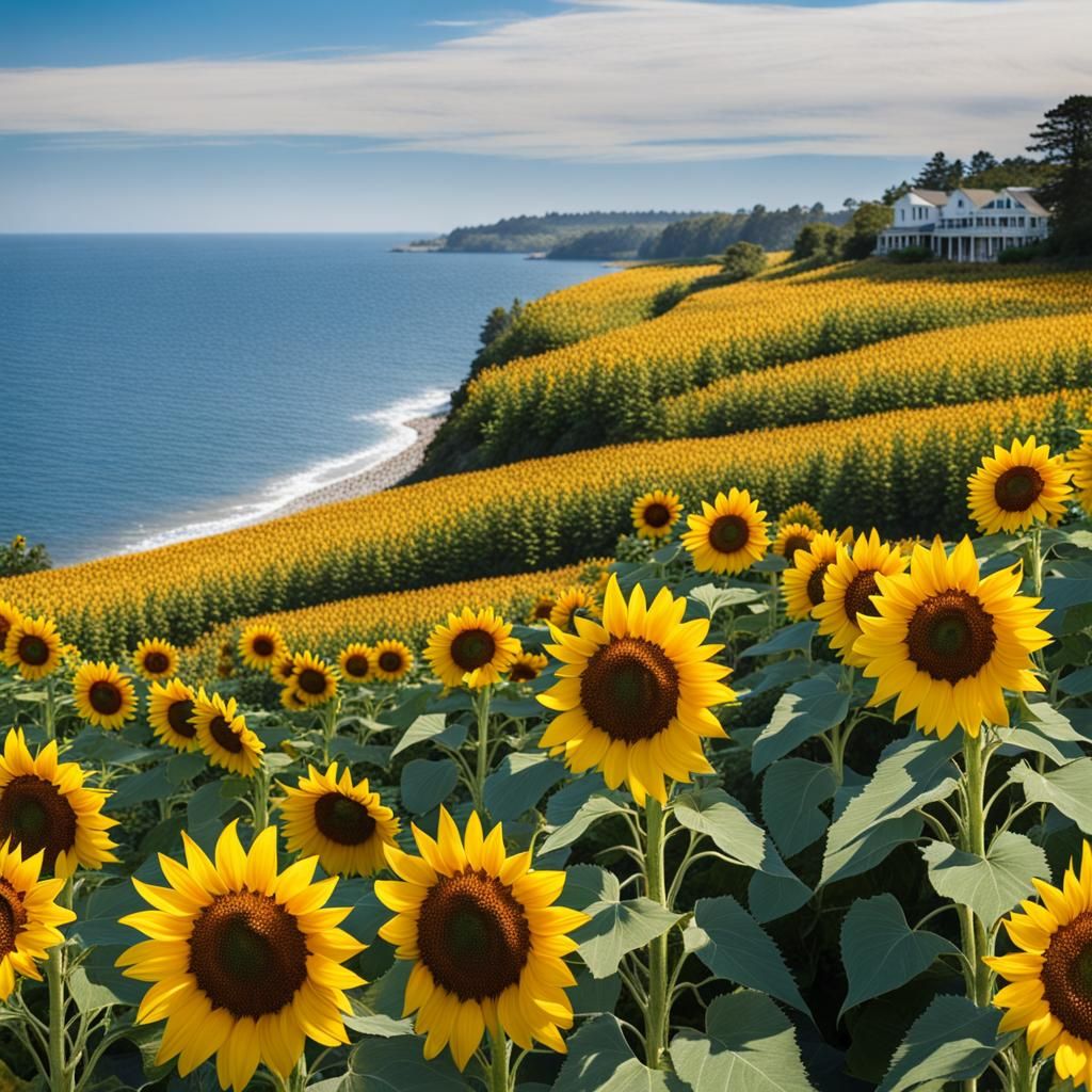 Ocean Bluff - AI Generated Artwork - NightCafe Creator