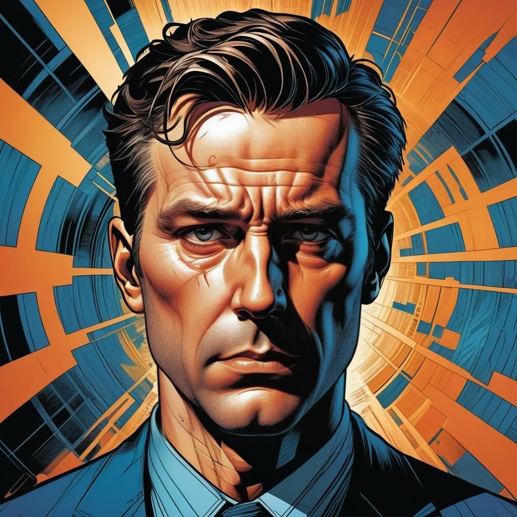A contemplative expression etched on a man's face. Mark Brooks and Dan ...