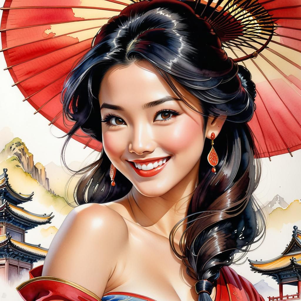 Chinese beauty - AI Generated Artwork - NightCafe Creator