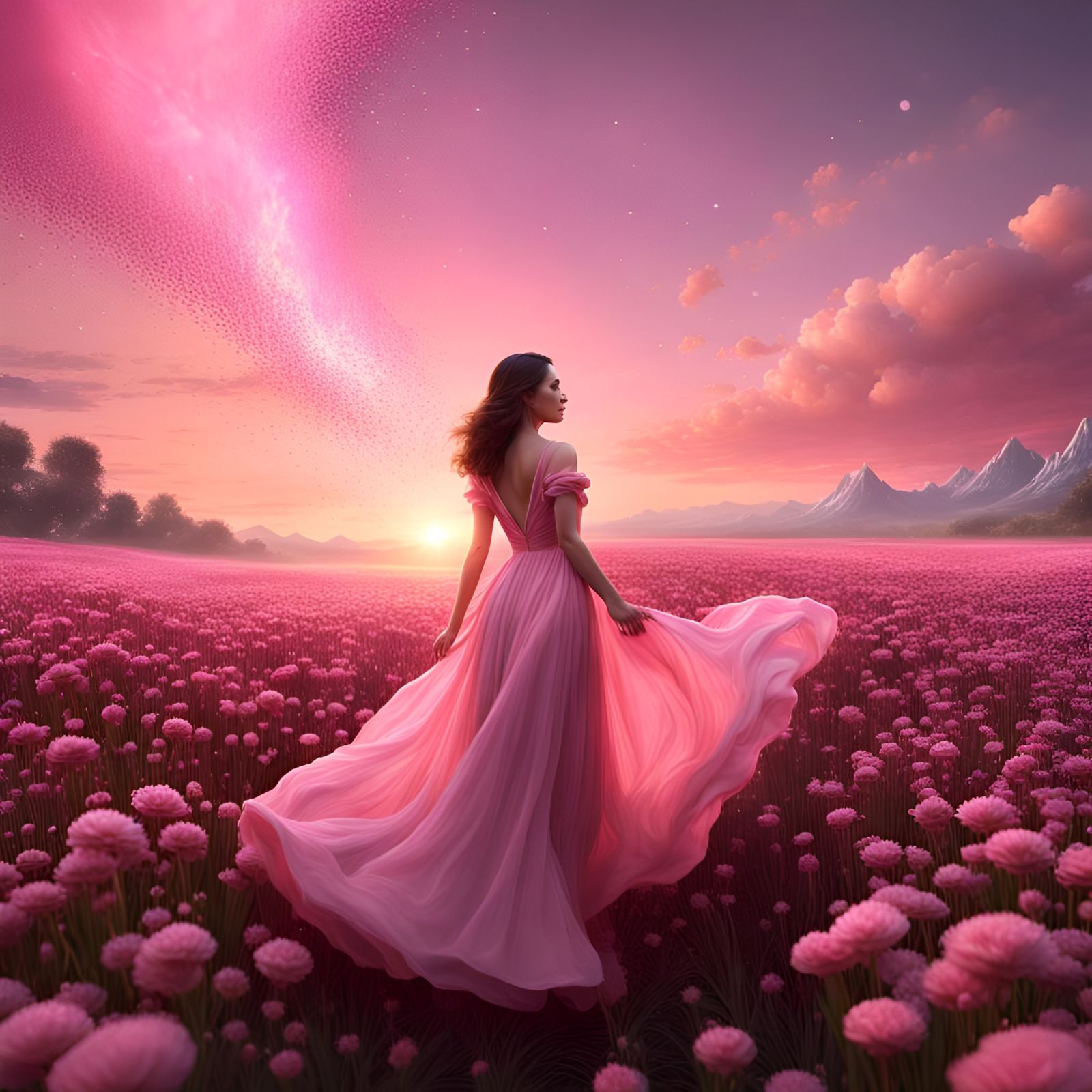 Pretty In Pink 💕 - AI Generated Artwork - NightCafe Creator