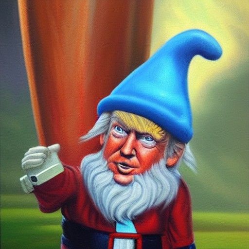 "Donald Trump as a gnome" - AI Generated Artwork - NightCafe Creator
