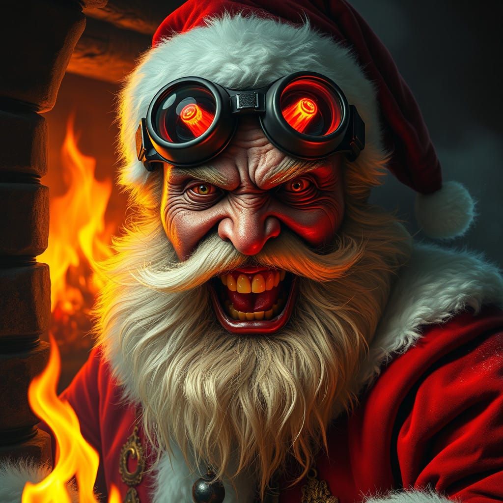 Horror Christmas eve, mad Santa - Horror Christmas eve, mad...