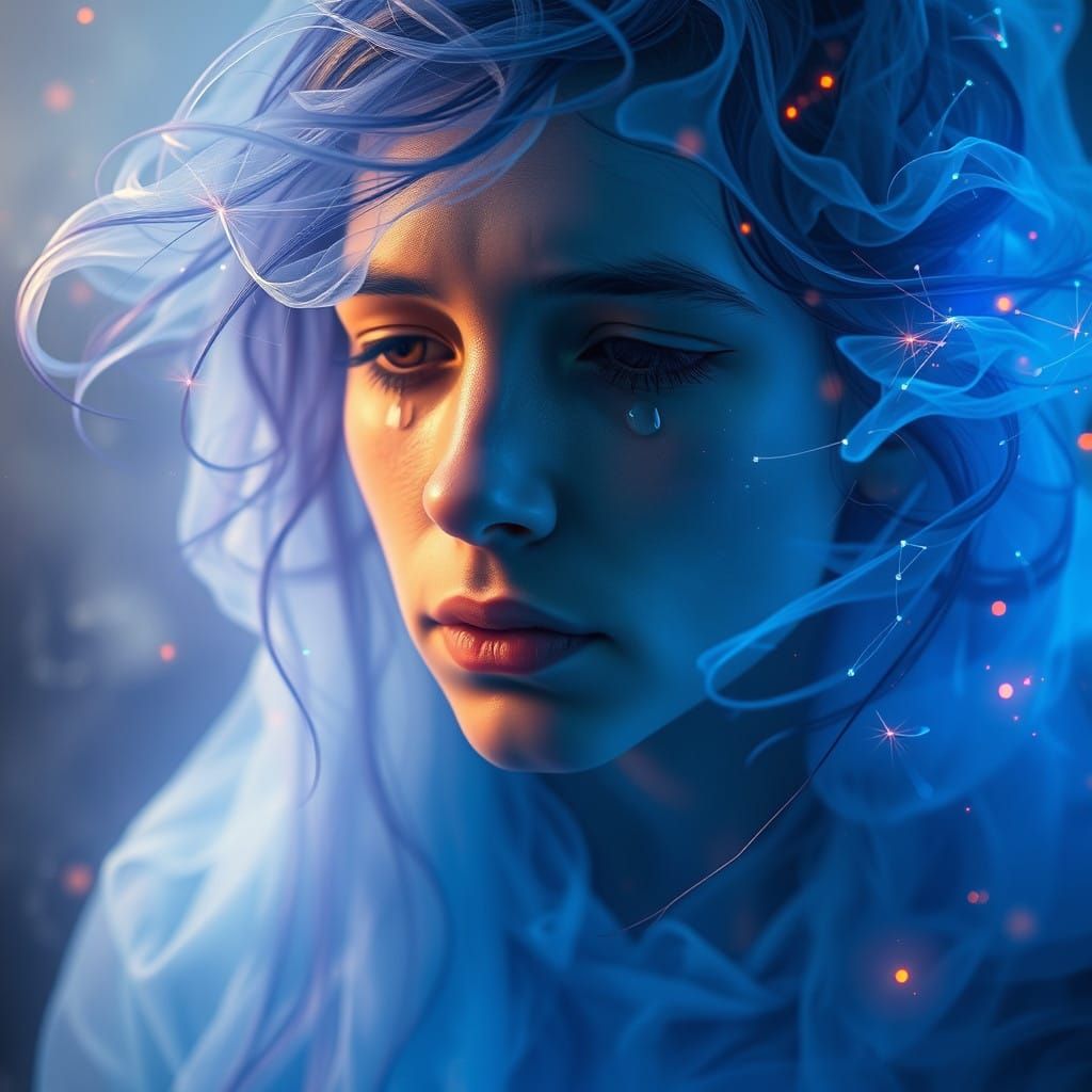 Invisible illnesses. A crying person's auras with multiple sclerosis ...