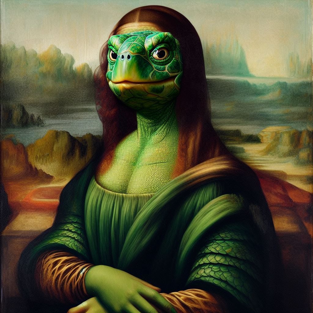 turtle mona 2 - AI Generated Artwork - NightCafe Creator