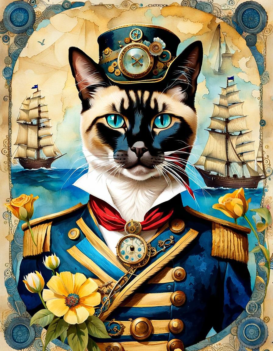 Captain Kitteh - AI Generated Artwork - NightCafe Creator