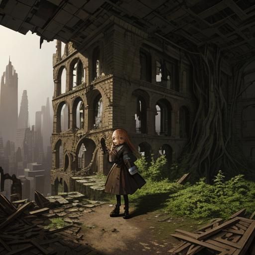 desolate cityscape - AI Generated Artwork - NightCafe Creator