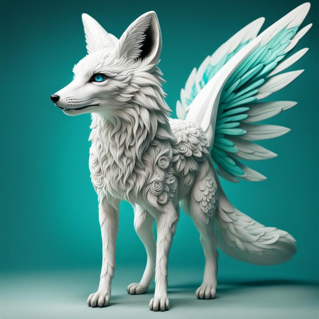 Winged Fox - AI Generated Artwork - NightCafe Creator