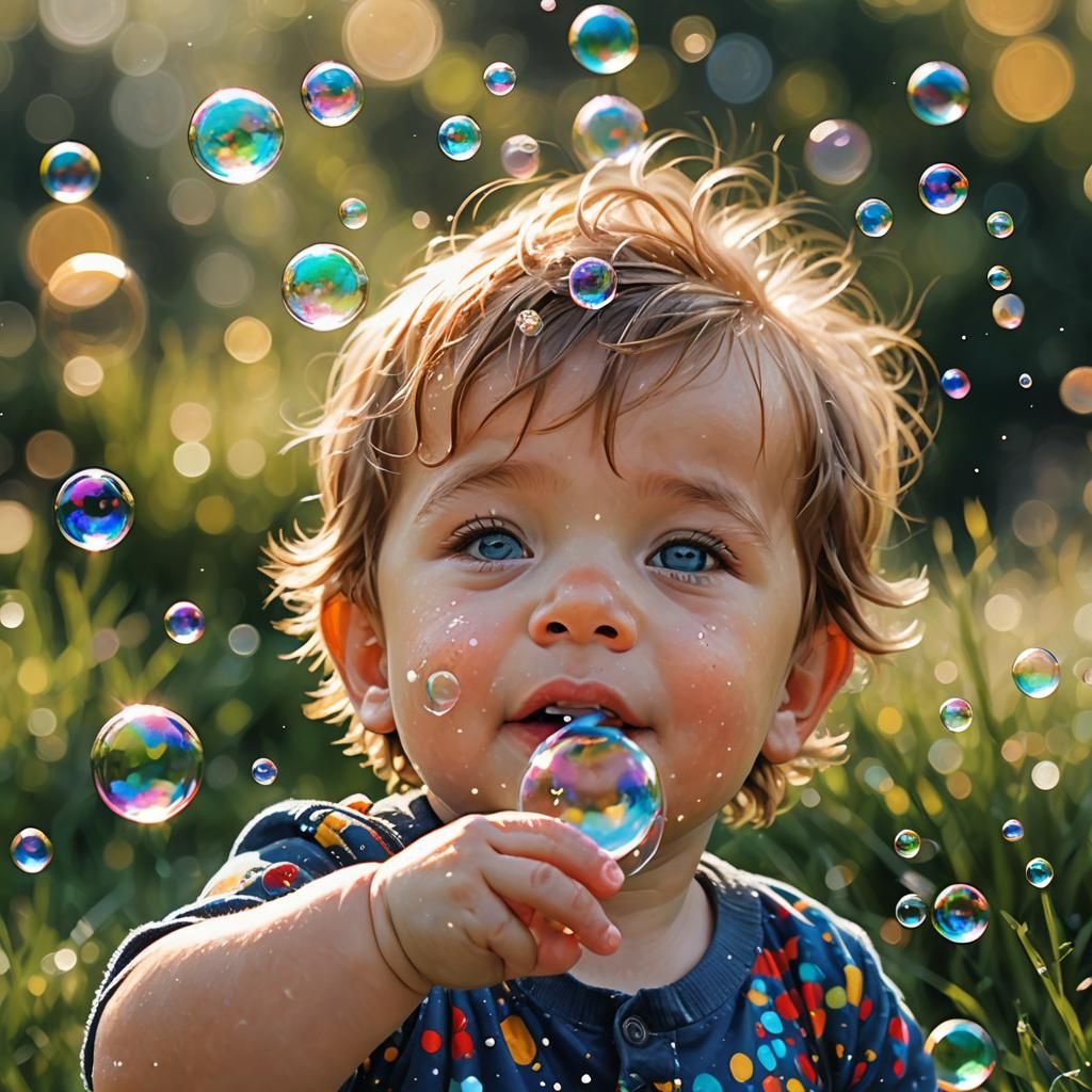 Sparkling Bubbles - AI Generated Artwork - NightCafe Creator