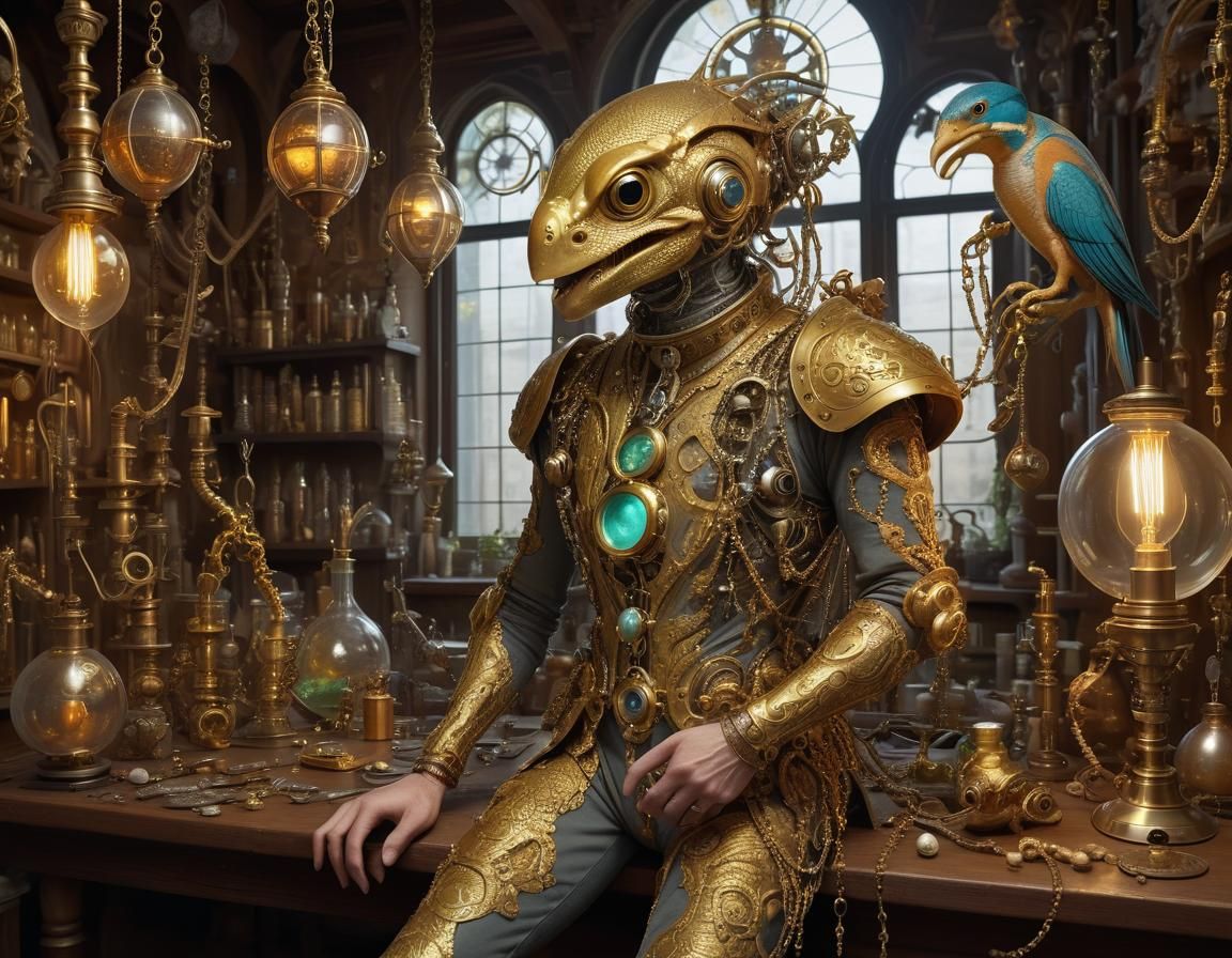 Laboratory of the Temporal Lobe - AI Generated Artwork - NightCafe Creator