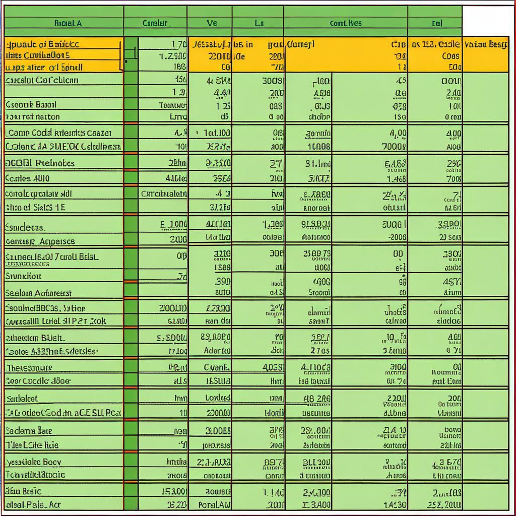 Excel Spreadsheet #4 - AI Generated Artwork - NightCafe Creator