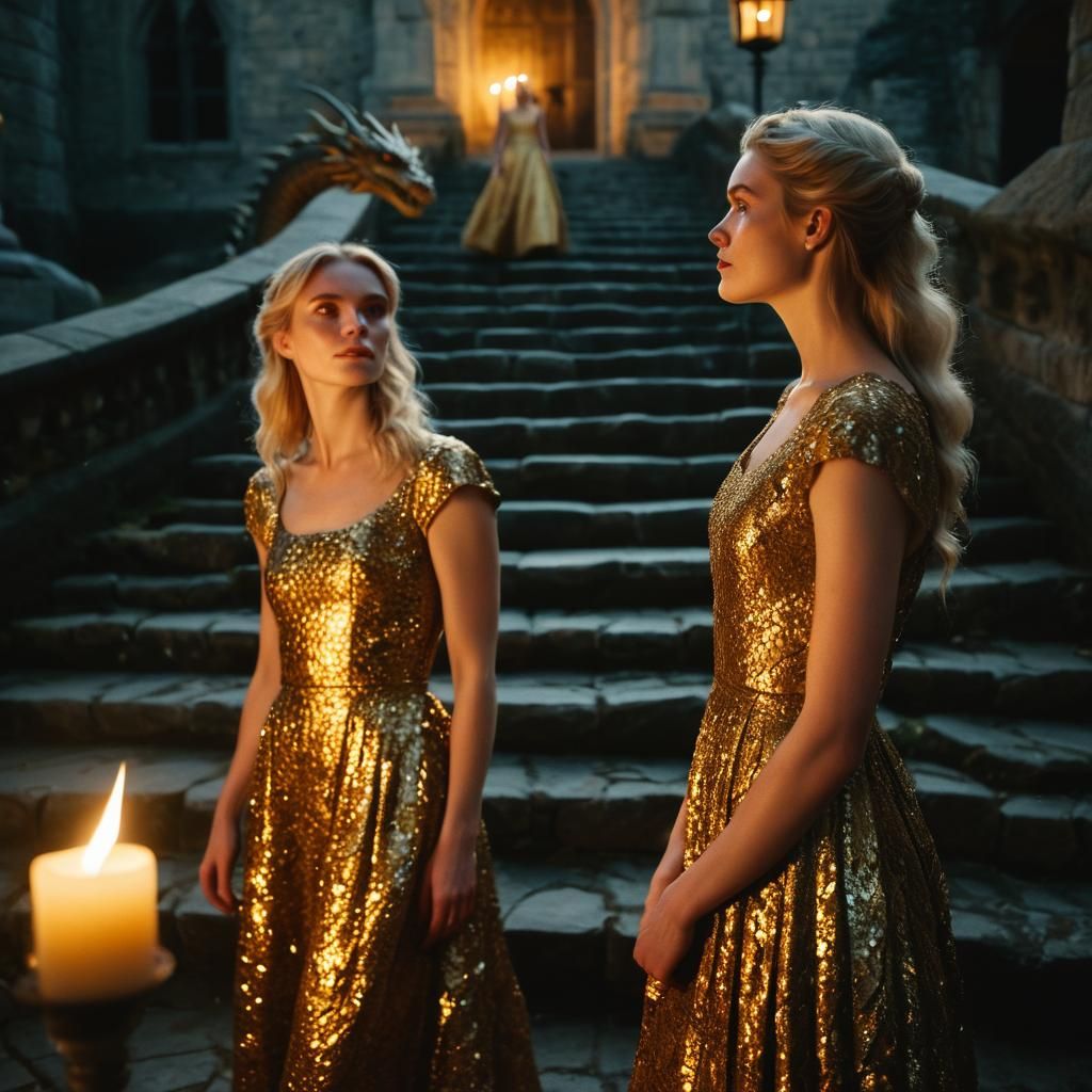 Two princesses. - AI Generated Artwork - NightCafe Creator