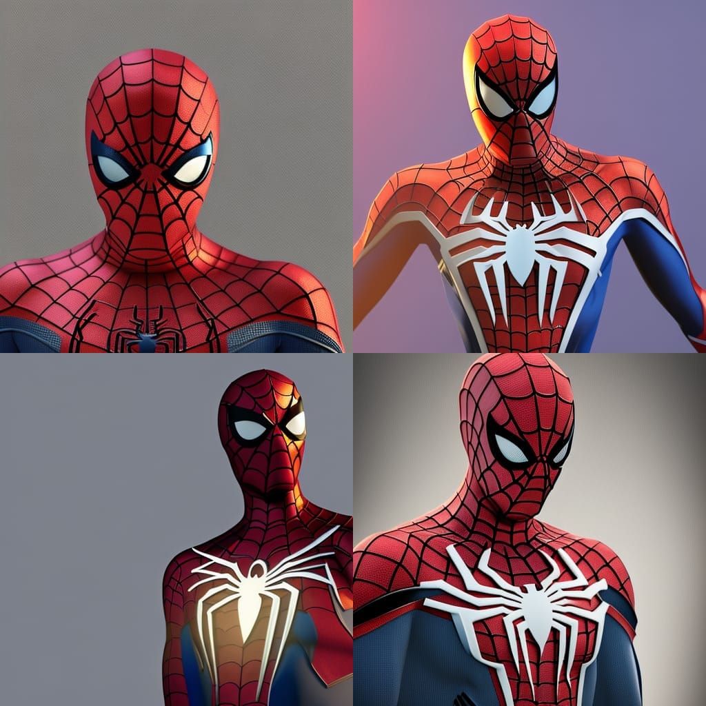 Portrait of CGI Spider-Man - AI Generated Artwork - NightCafe Creator