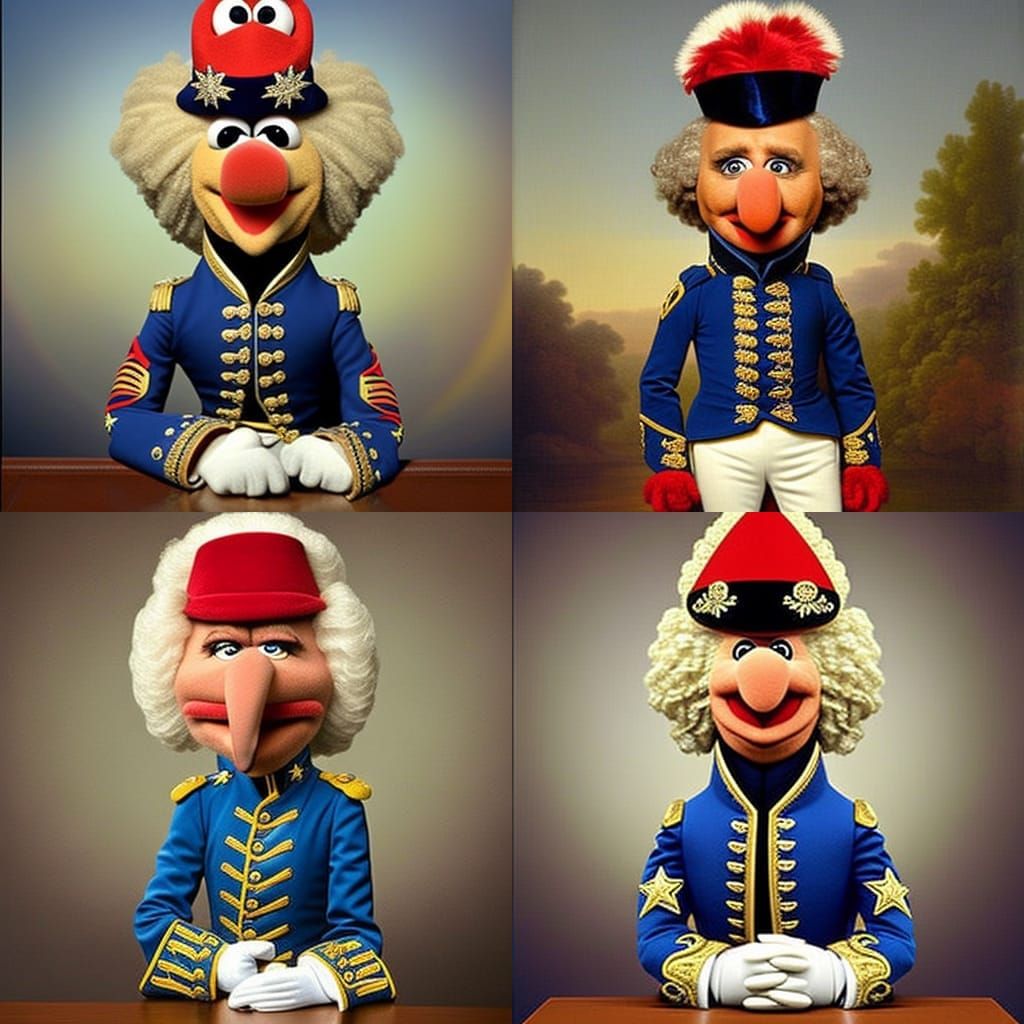 General George Washington as a Muppet by Jim Henson - AI Generated ...