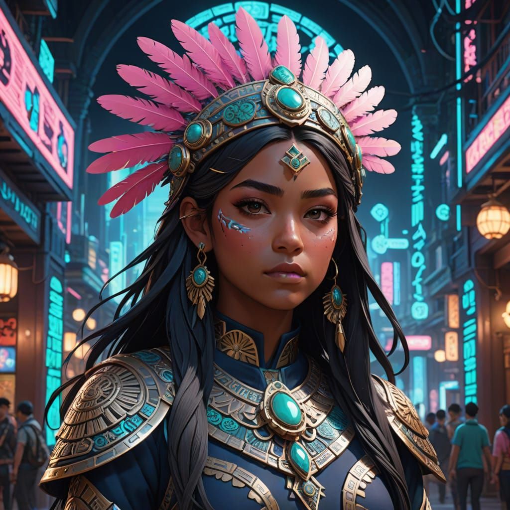 dark skin, aztec, maya, manga, anime, waifu, Senran Kagura, woman, girl ...