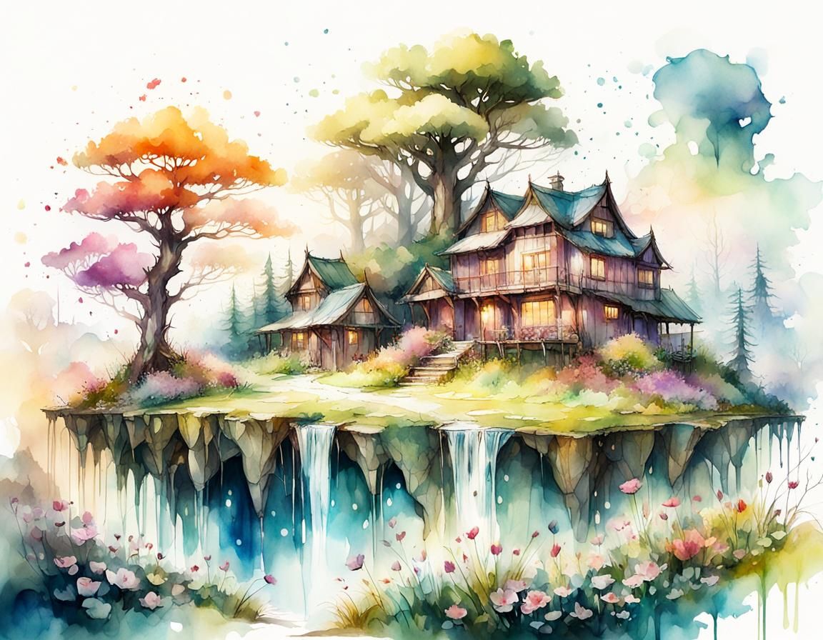 Fantasy Spring Landscape - AI Generated Artwork - NightCafe Creator