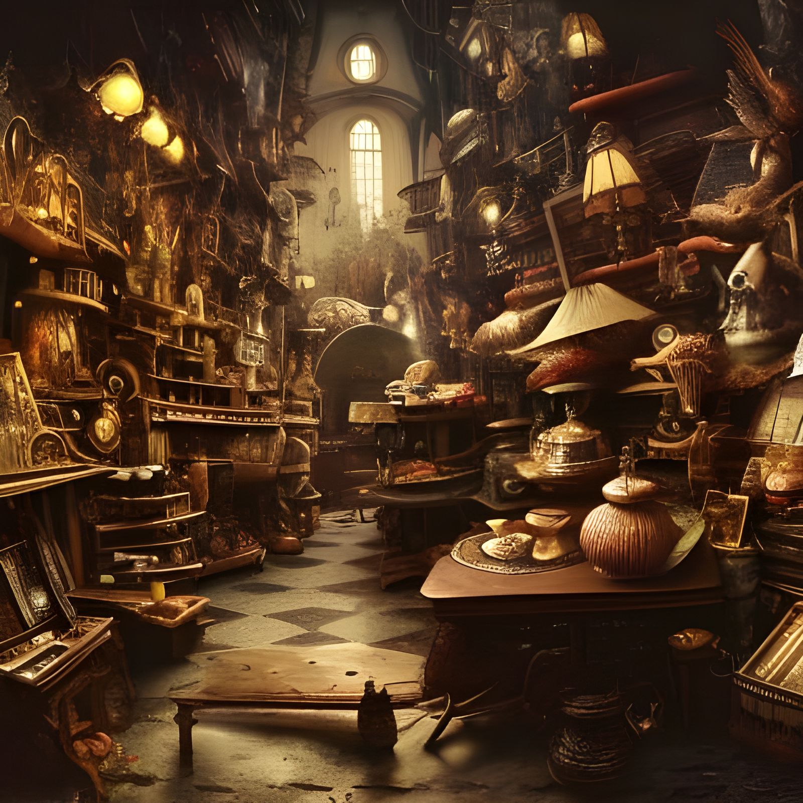 Old wares shop - AI Generated Artwork - NightCafe Creator