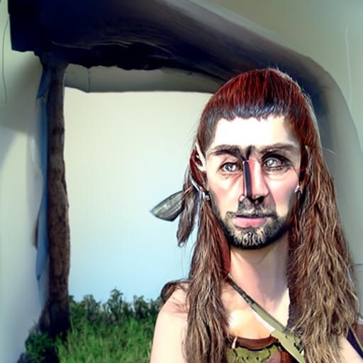 Neolithic half-elf - AI Generated Artwork - NightCafe Creator