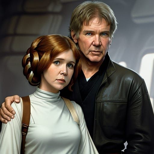 Luke Skywalker and Princess Leia - Luke Skywalker and Prince...