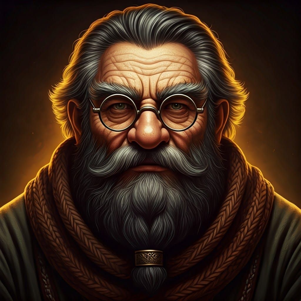 Grizzled Gruff Dwarf Rune Carver - Dwarf Rune Carver in Baro...