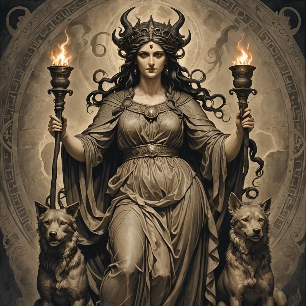 Hecate is a goddess in ancient Greek religion and mythology, most often ...