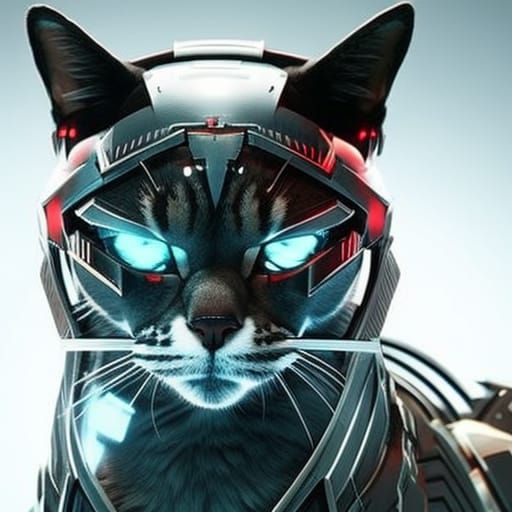 CyberCat - AI Generated Artwork - NightCafe Creator