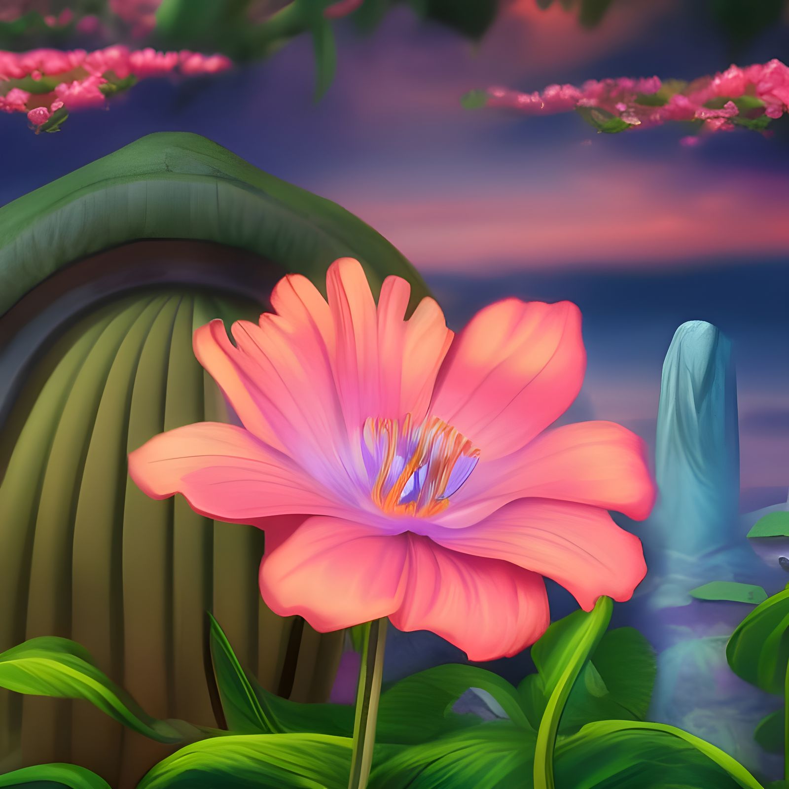 Secret flower garden - AI Generated Artwork - NightCafe Creator