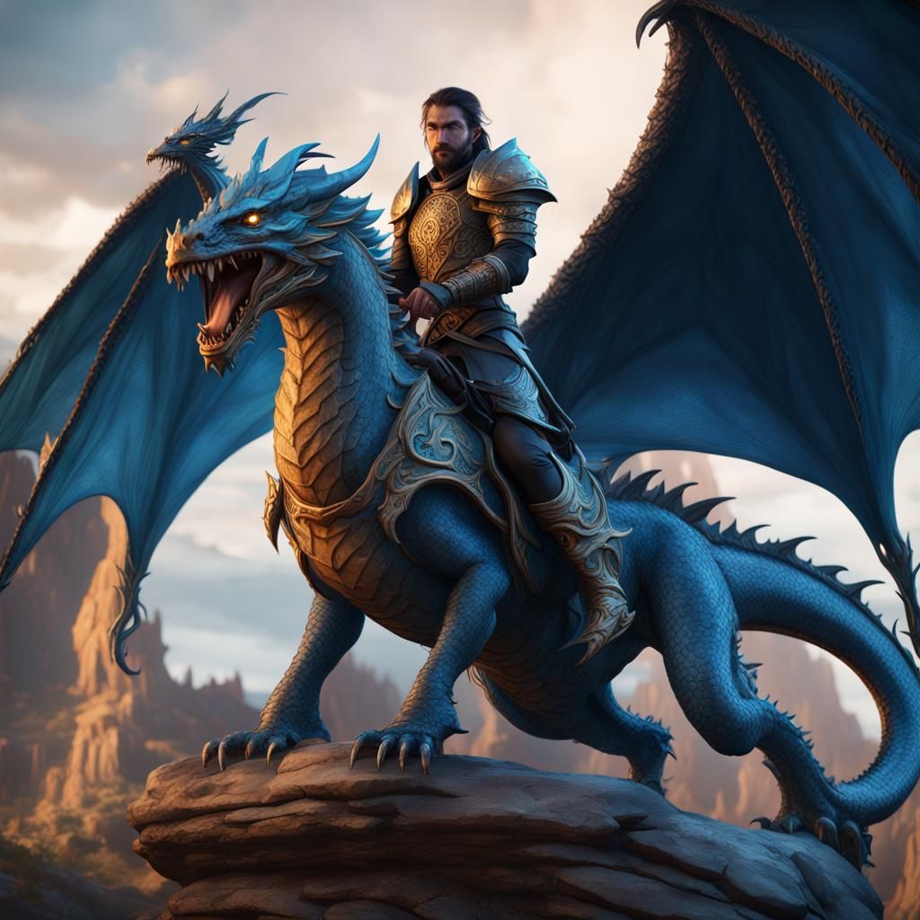 Dragon rider - AI Generated Artwork - NightCafe Creator