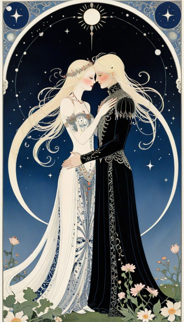 Lovers Tarot. Kay Nielsen, Loish - Enchanted Lovers in Whims...