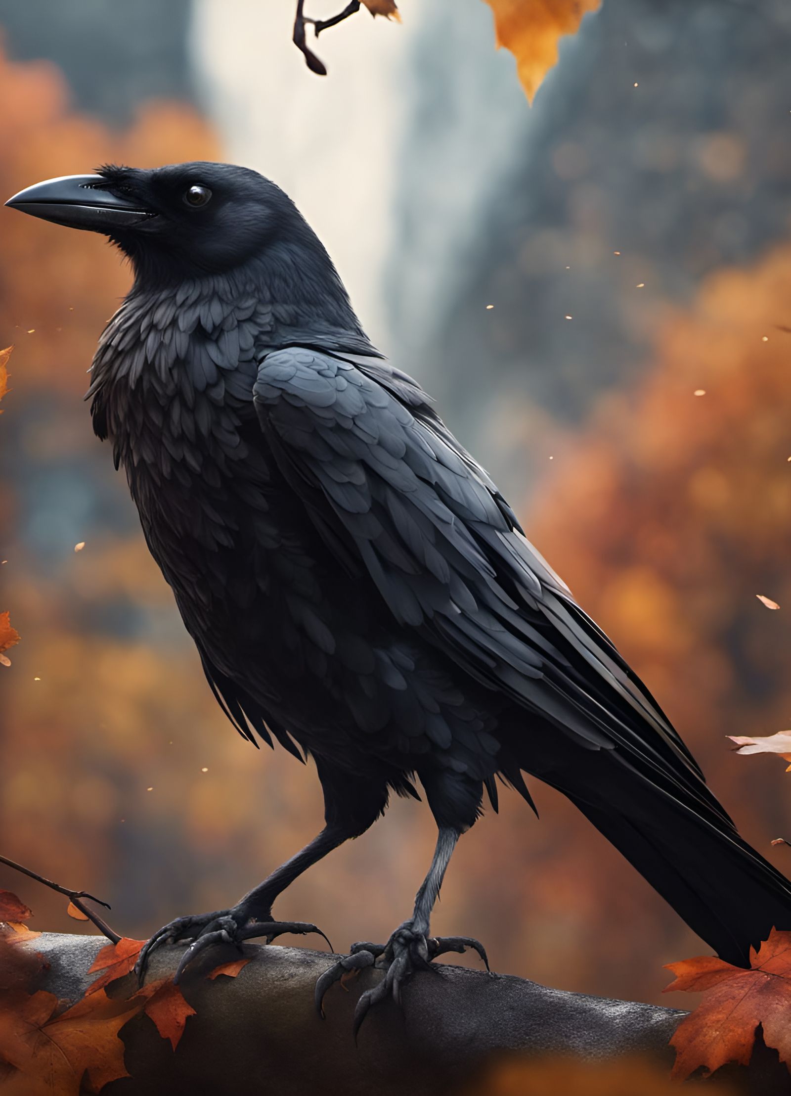 Crow III. - AI Generated Artwork - NightCafe Creator