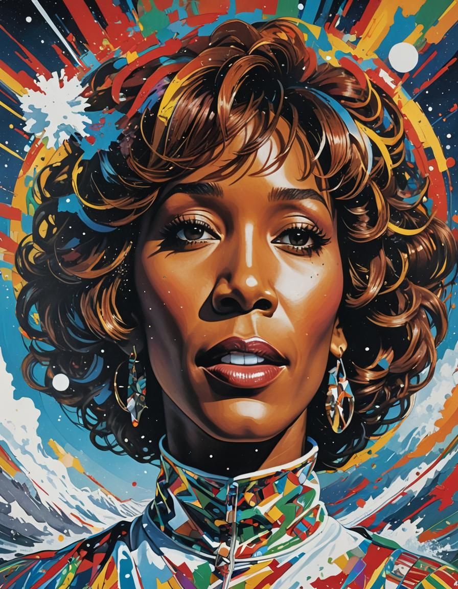 Whitney Houston - AI Generated Artwork - NightCafe Creator