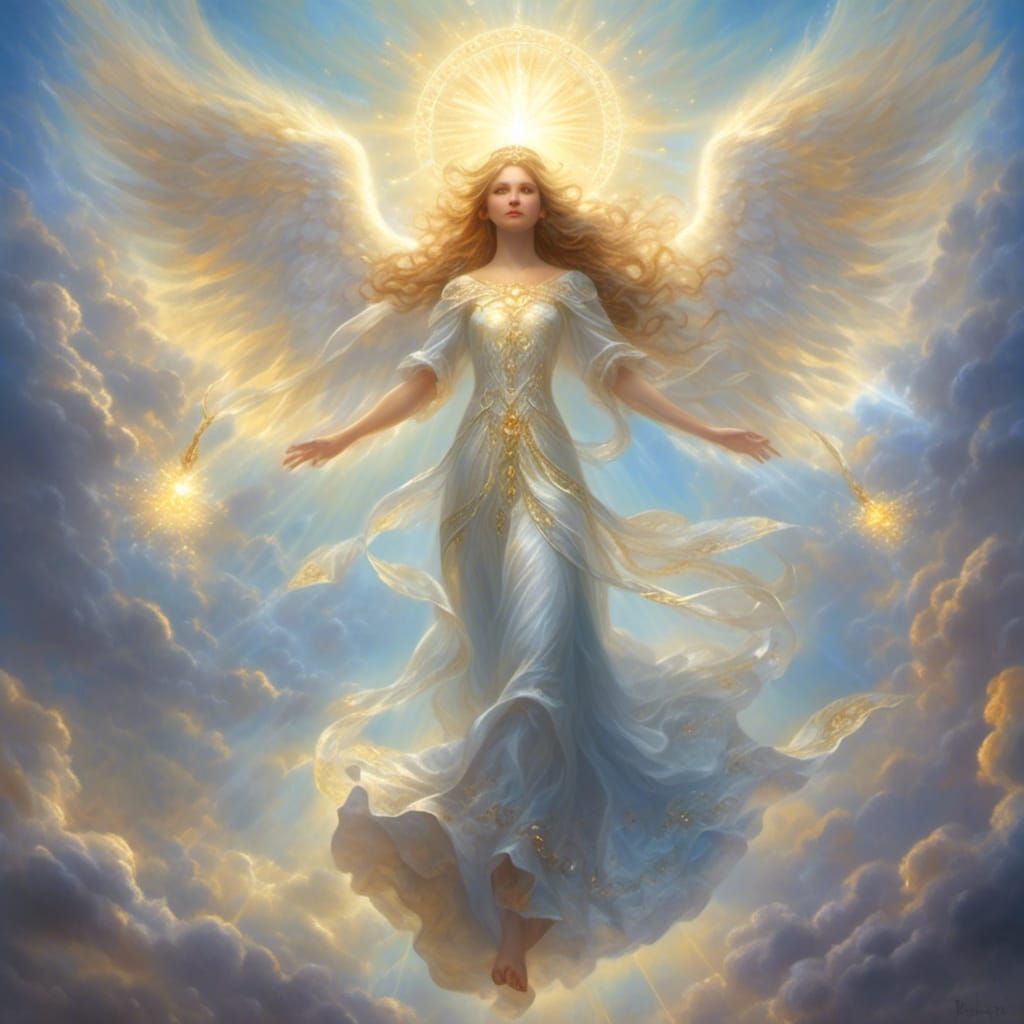 radiant angel - AI Generated Artwork - NightCafe Creator